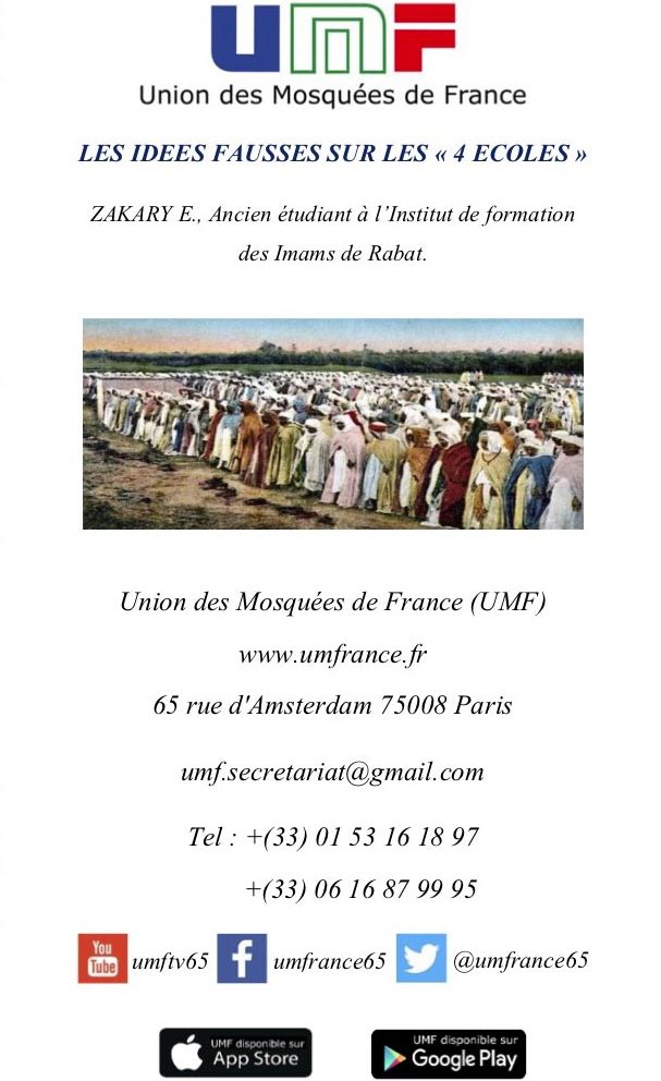 LES IDEES FAUSSES SUR LES « 4 ECOLES